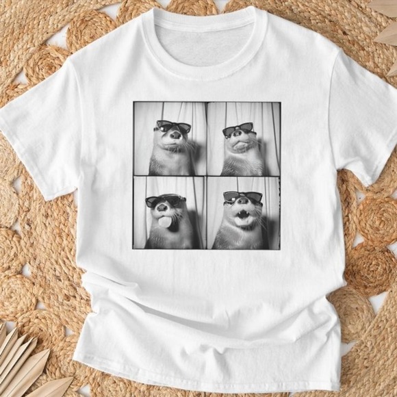 Tops | Otter In Sunglasses Love Otters Sea Otter Lover Tshirt | Poshmark